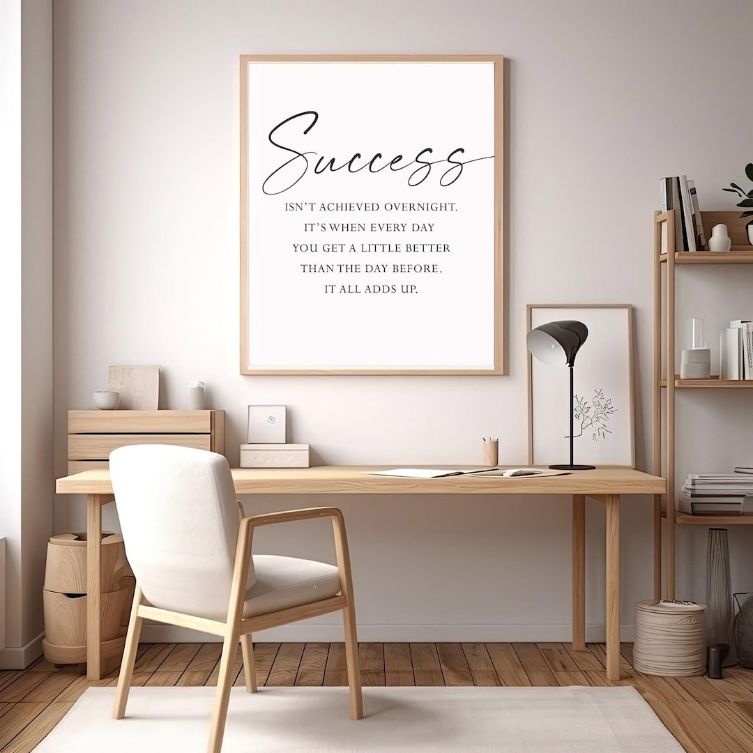 Success Poster,success Wall Decor,success Wall Art,motivational Poster ...