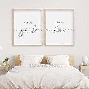 It's so Good to Be Home Printable,set of 2 Prints,living Room Wall ...