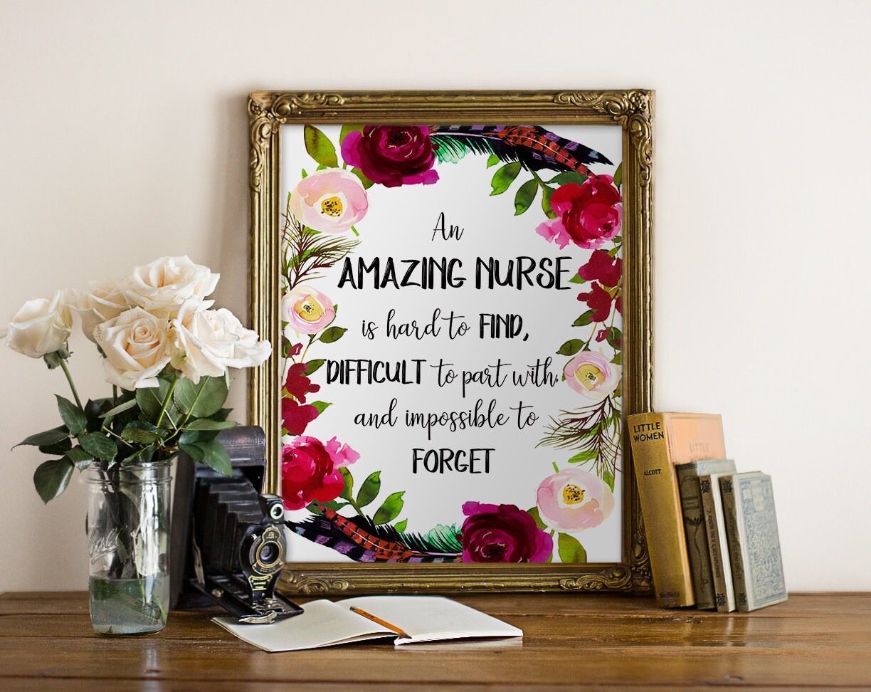Nurse Giftan Amazing Nurse is Hard to Findprintable Nurse - Etsy