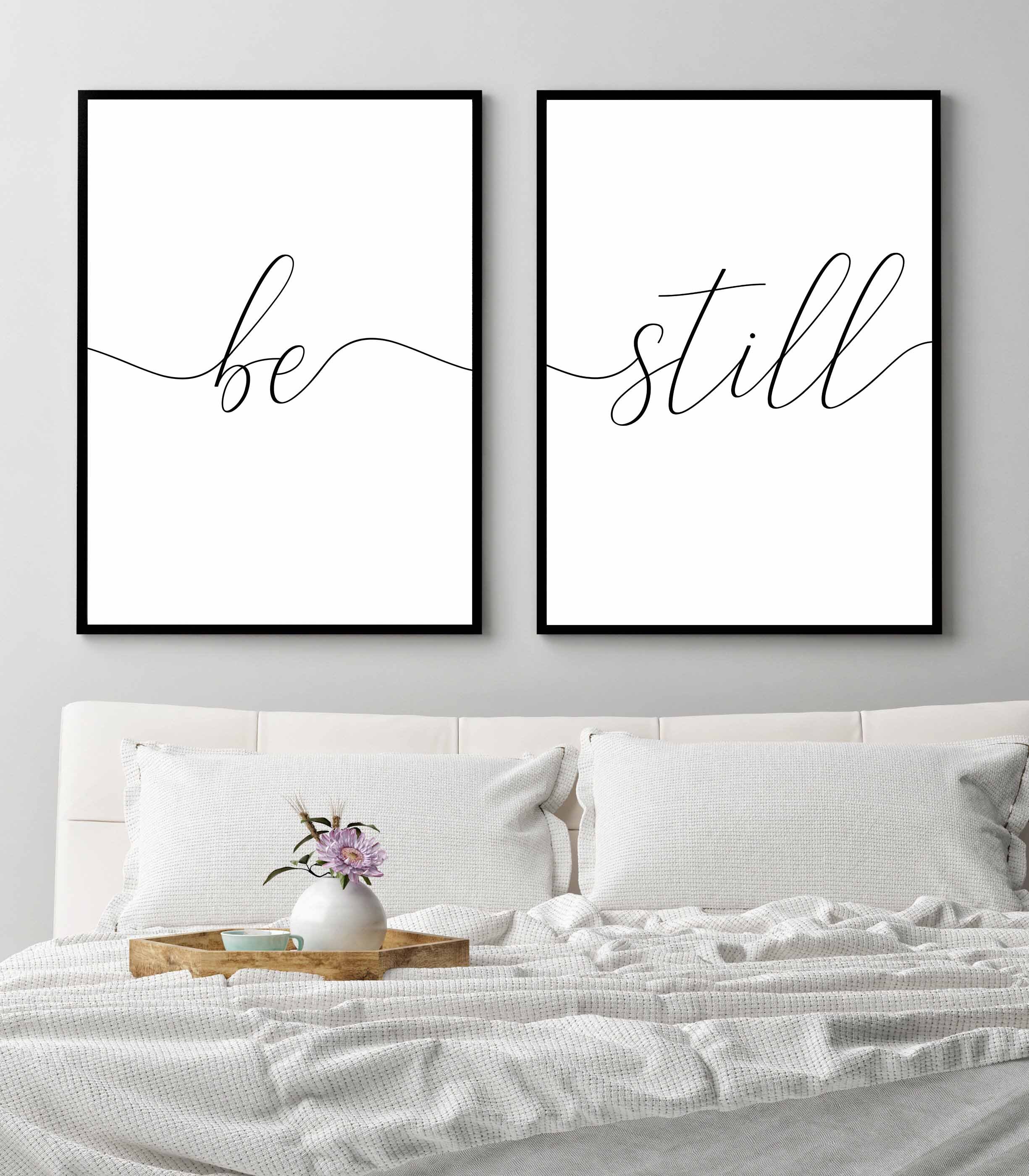 Be Still Printableset of 2 Printsbedroom Printbe Still - Etsy