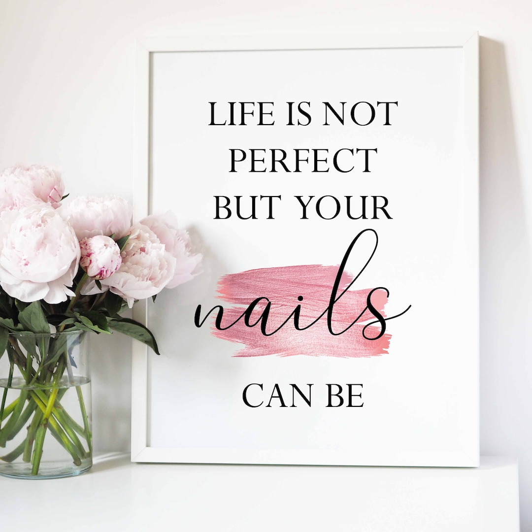 Nail Studio Decor,manicure Print,nail Art,nails Quote,beauty Salon ...
