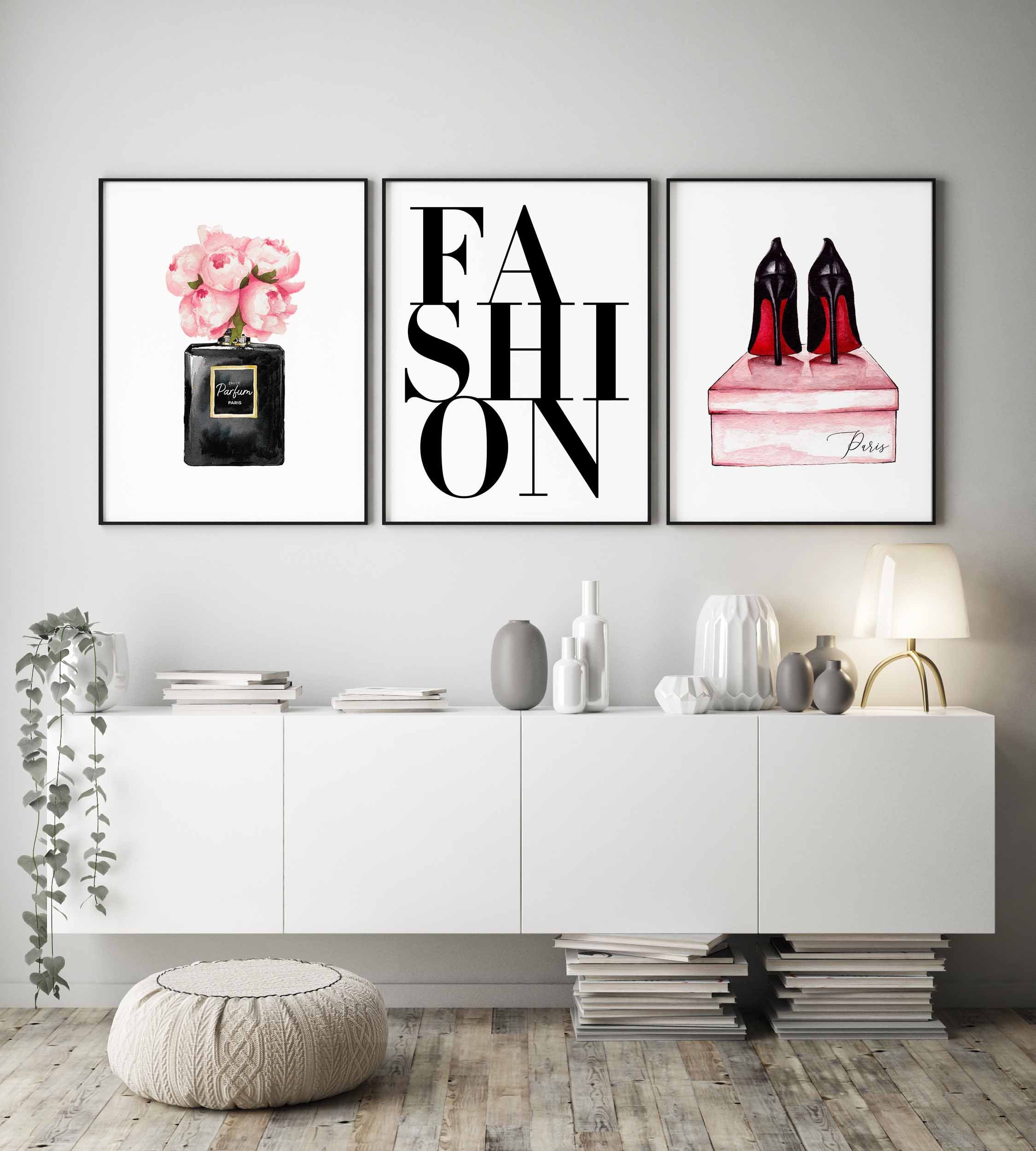 Fashion Wall Artfashion Posters Setset of 6 Printsbeauty | Etsy