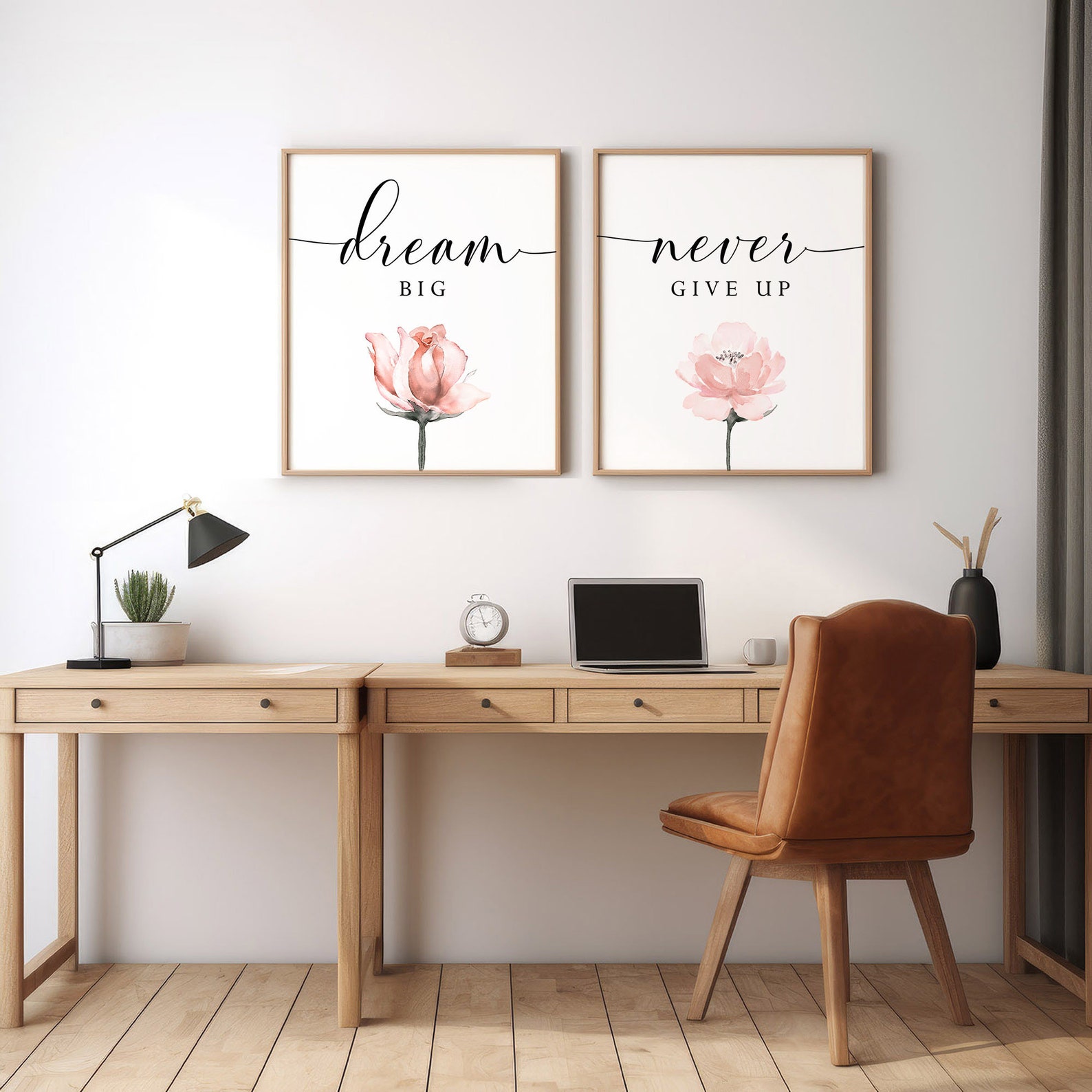 Office Decor,work Hard,dream Big,never Give Up,inspirational Quotes ...