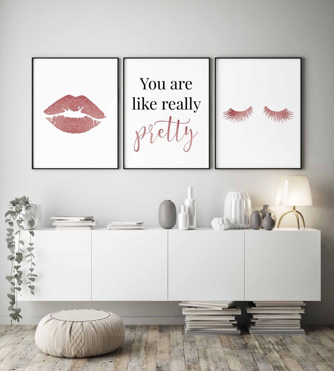 Bedroom Prints,beauty Wall Art,vanity Decor,you Are Like Really Pretty ...