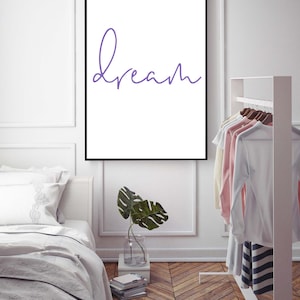 Purple Decor,set of 3 Prints,bedroom Wall Art,feathers Print,nursery ...