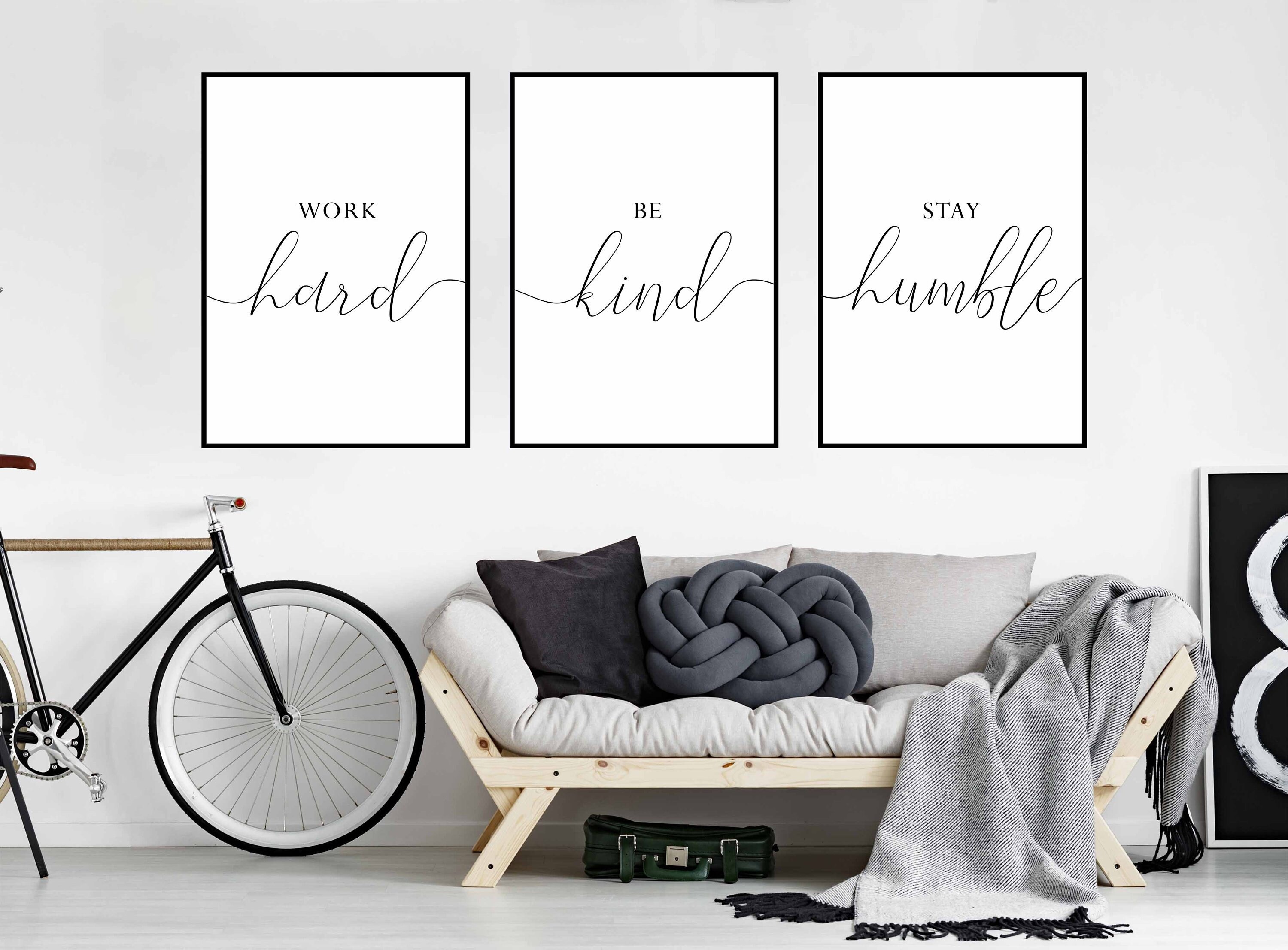 Printable Quoteswork Hardbe Kindstay Humbleoffice Wall | Etsy