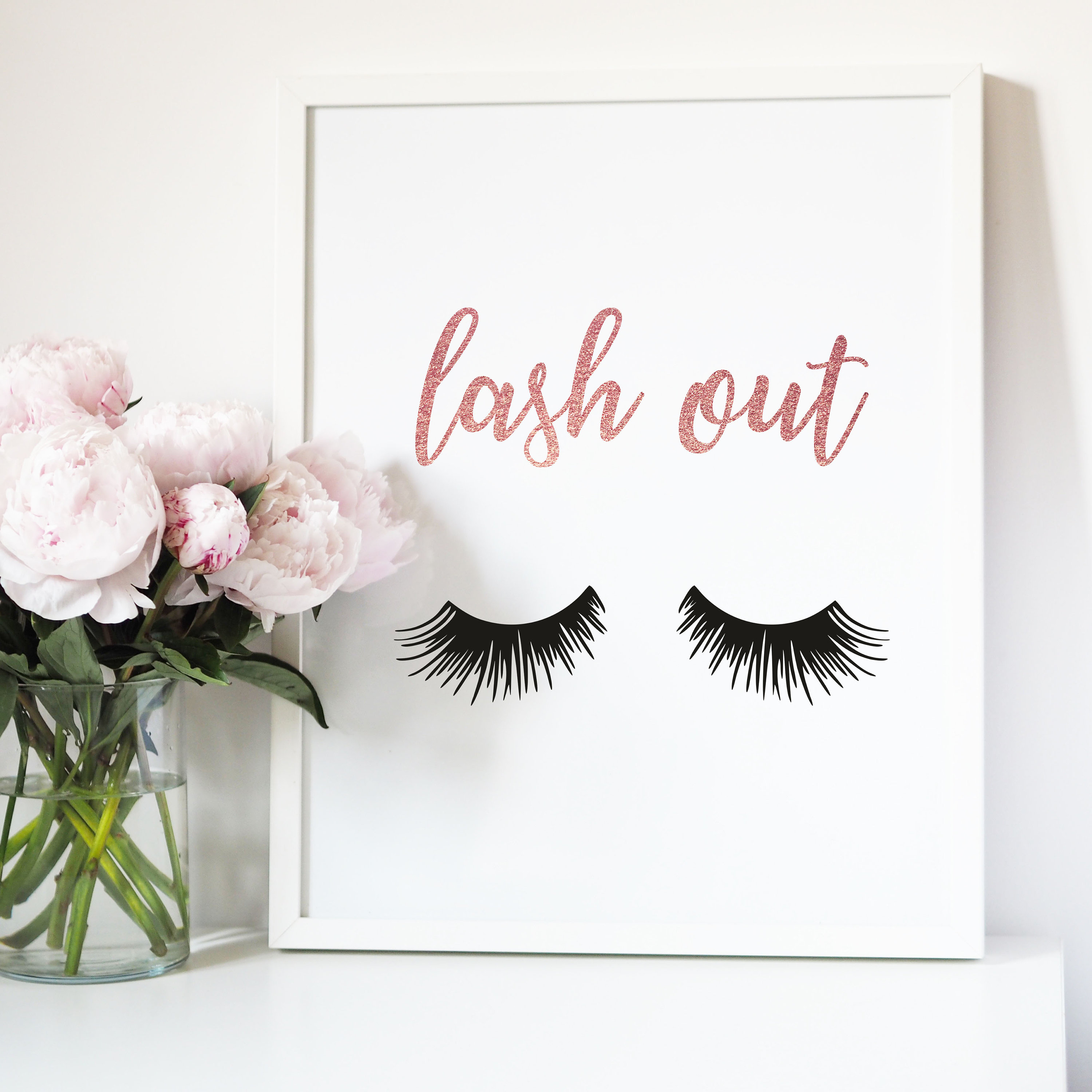 Lash Out, Eyelashes Print,makeup Art Print,lashes Art,beauty Print ...