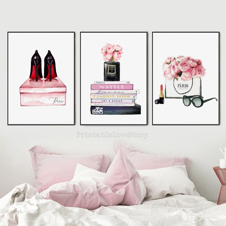 Fashion Posterfashion Wall Artdressing Room Decorfashion - Etsy