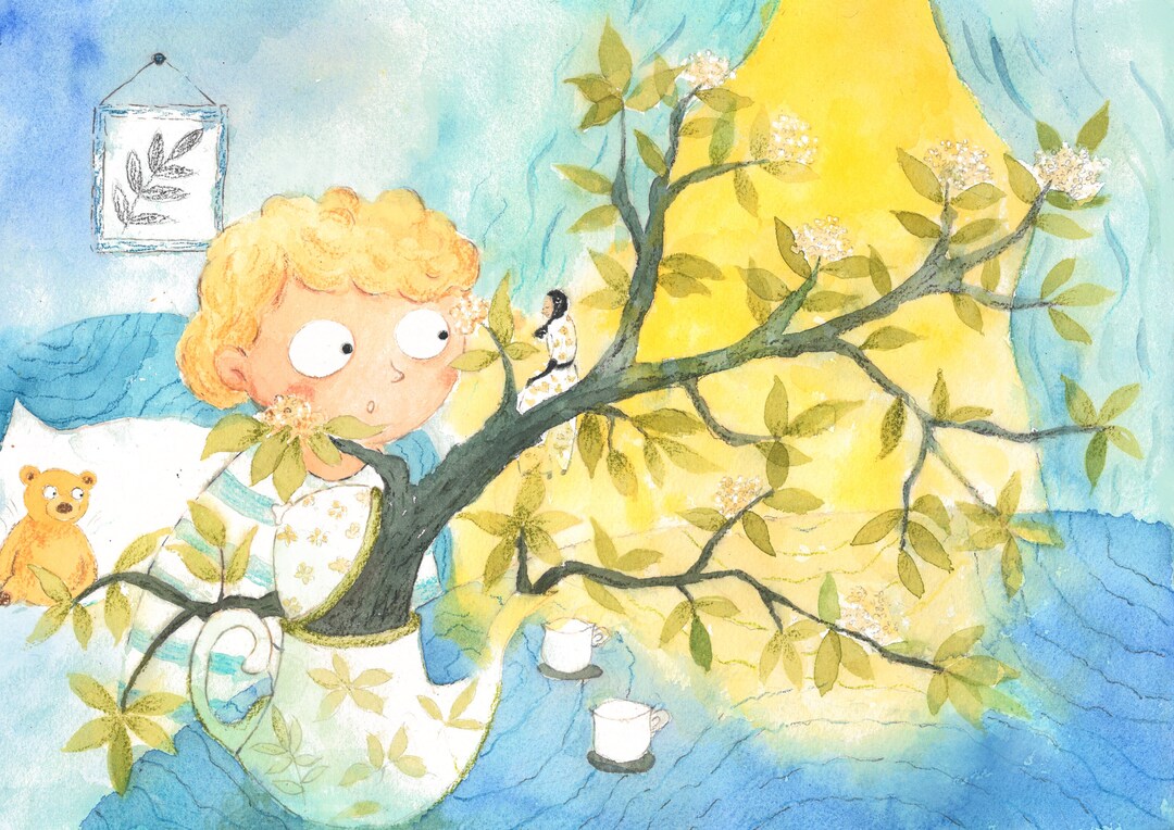 The Elder-tree Mother Fairy Tale Nursery Decor Kids Wall Art Children's ...