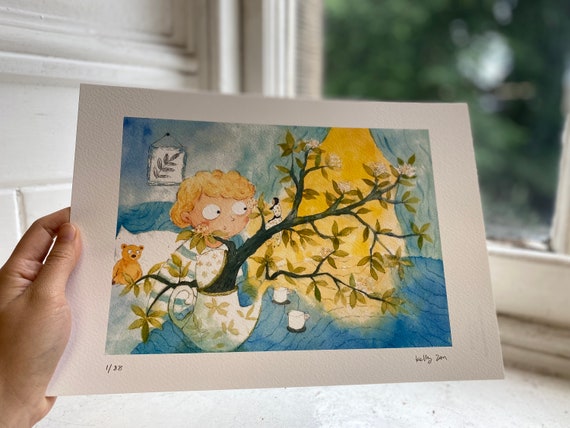 The Elder-tree Mother Fairy Tale Nursery Decor Kids Wall - Etsy