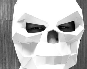 Low Poly Skull Mask - Etsy