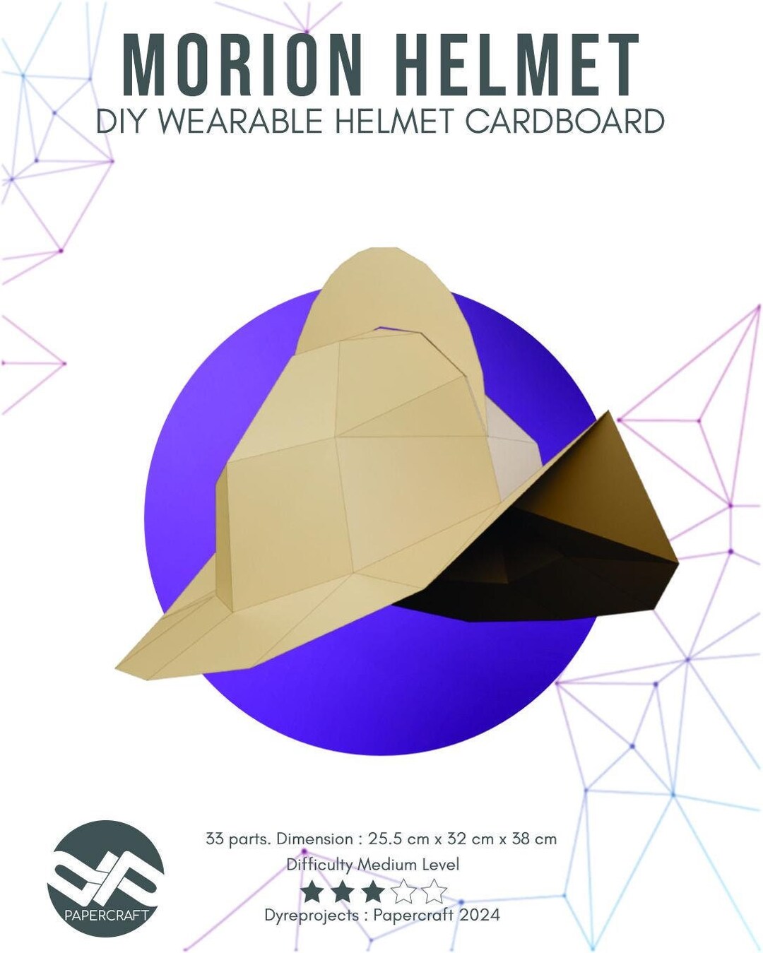 DIY Helmet Cardboard, Morion, Template, Medieval Costume, Printable ...