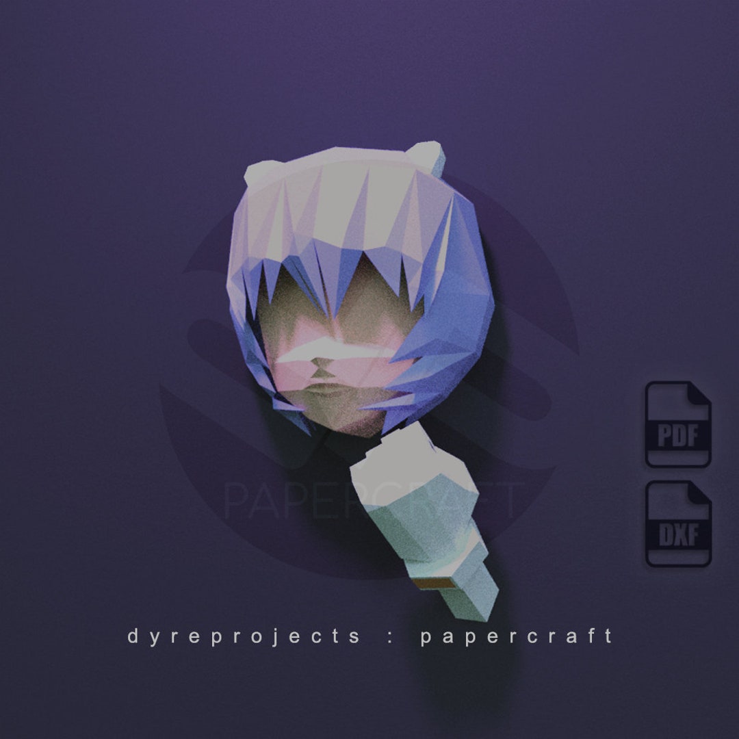 DIY Lowpoly Papercraft, Rei, Sculpture, DIY, Decoration, Wall, Origami ...