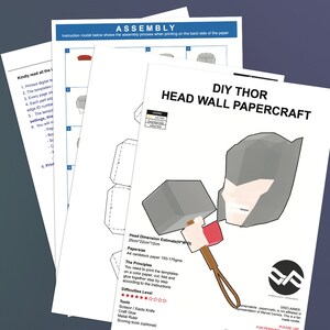 DIY Lowpoly Papercraft, Thor, Lowpoly, Low Poly, Sculpture, Papercraft ...