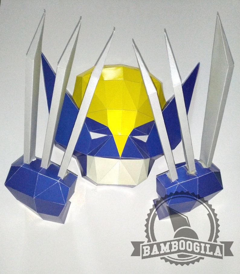 DIY Wolverine Papercraft wolverine lowpoly Lowpoly Low | Etsy