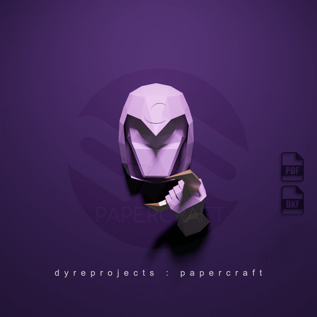 DIY lowpoly Papercraft Moon Knight Digital template DIY - Etsy México