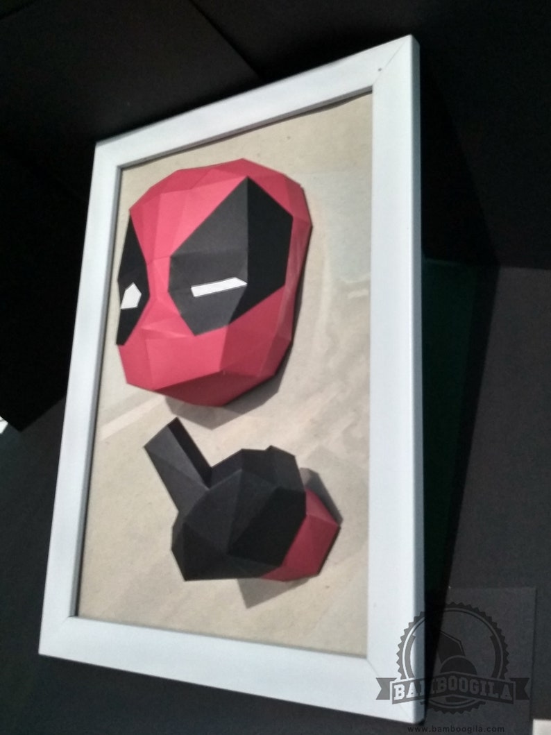 DIY Deadpool Papercraft deadpool lowpoly Lowpoly Low Poly | Etsy