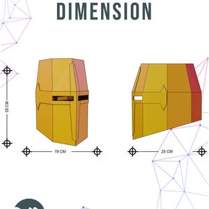 DIY Helmet Cardboard, Crusader, Template, Medieval Costume, Printable ...