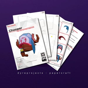 DIY Low Poly Papercraft, Chooper, Digital Template, DIY, Wall ...