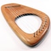 10 String Lyre (harp), Pentatonic Musical Instrument Cherry Wood - Etsy