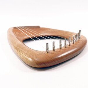 10 String Lyre (harp), Pentatonic Musical Instrument Cherry Wood - Etsy
