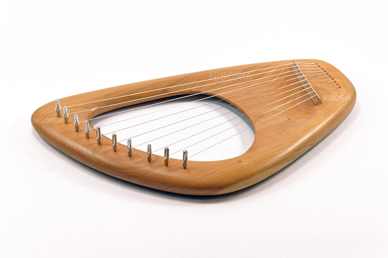 10 String Lyre harp Pentatonic Musical Instrument Cherry - Etsy