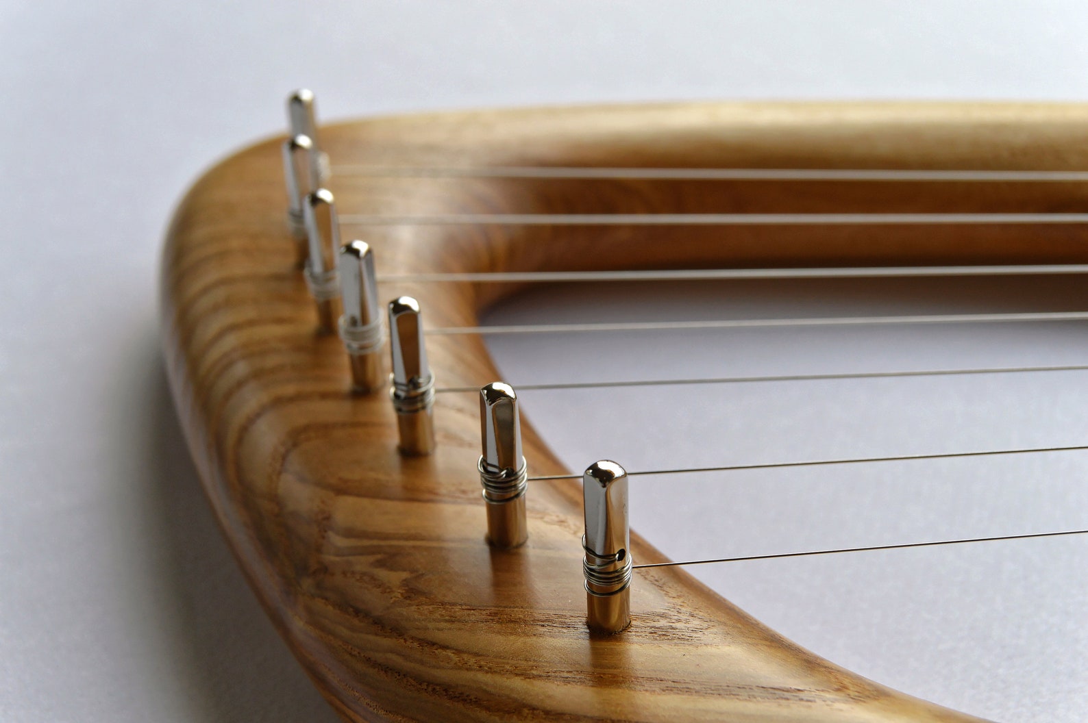 Lyre Harp, Pentatonic 7 String Musical Instrument, Ash Wood ...
