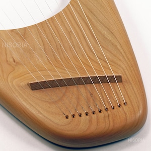 10 String Lyre (harp), Pentatonic Musical Instrument Cherry Wood - Etsy