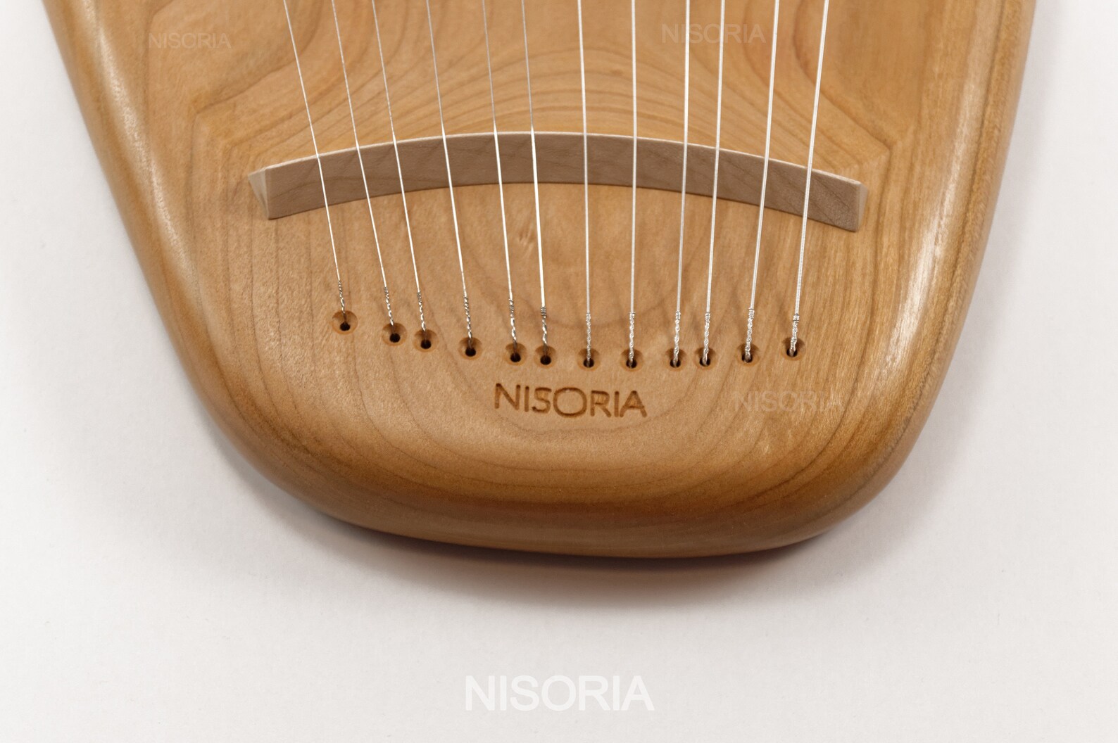 12 String Lyre harp Diatonic Musical Instrument Cherry - Etsy