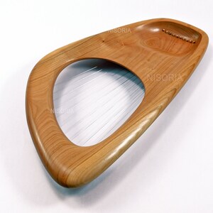 10 String Lyre (harp), Pentatonic Musical Instrument Cherry Wood - Etsy