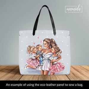 MOM&KIDS 4 High Quality Printing Faux Leather Sheet Eco - Etsy