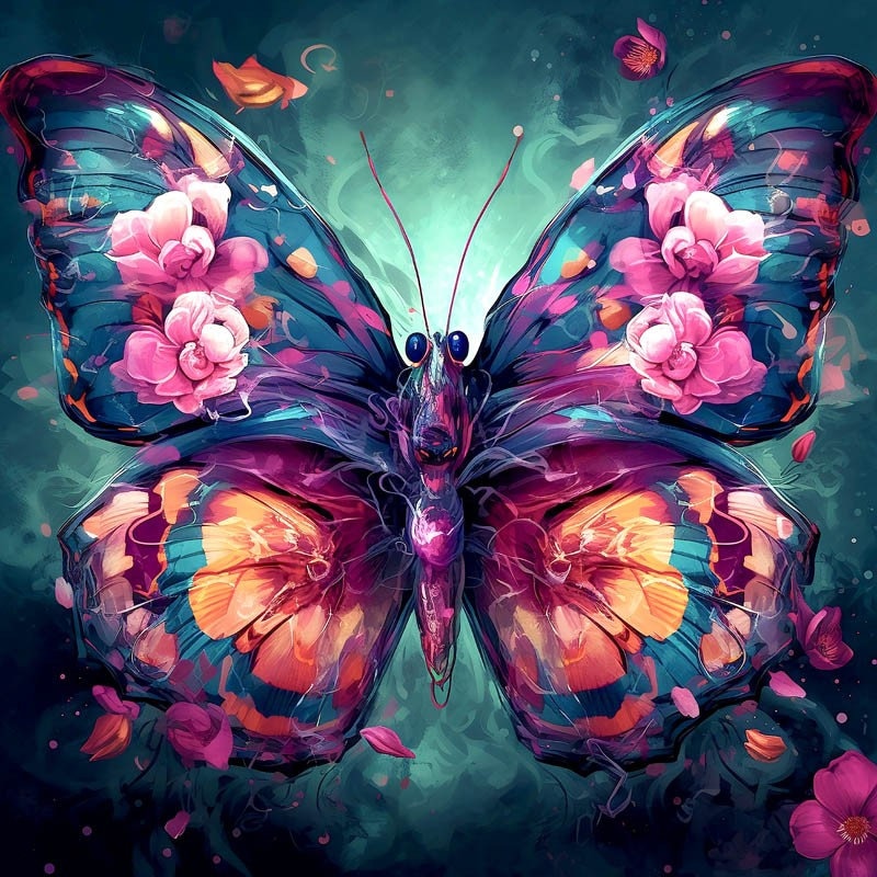 Butterfly Panel Fabric - Etsy