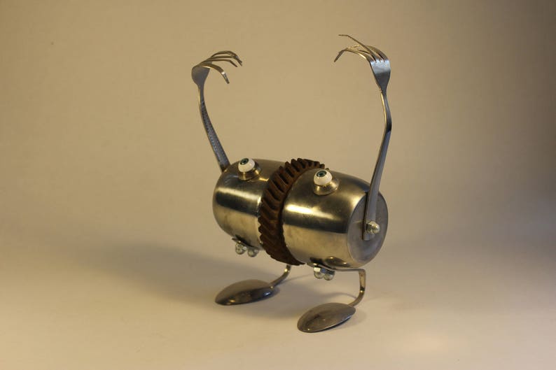 Recycled Art, Metal Sculpture Art, Stainless Steel, Recycled Metal ...