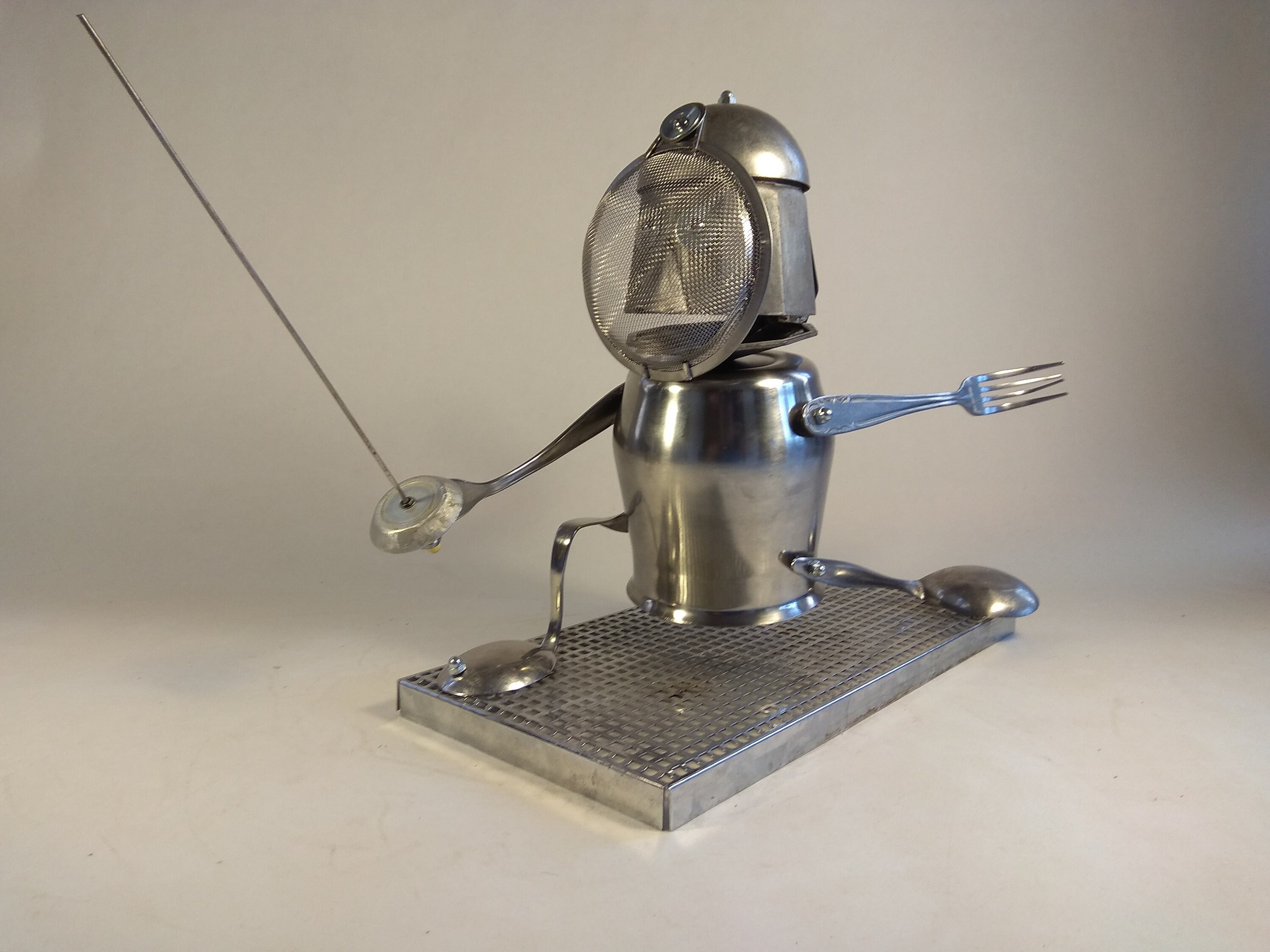 Recycled Art Upcycled Metal Art Robot Sculpture Junk Art - Etsy