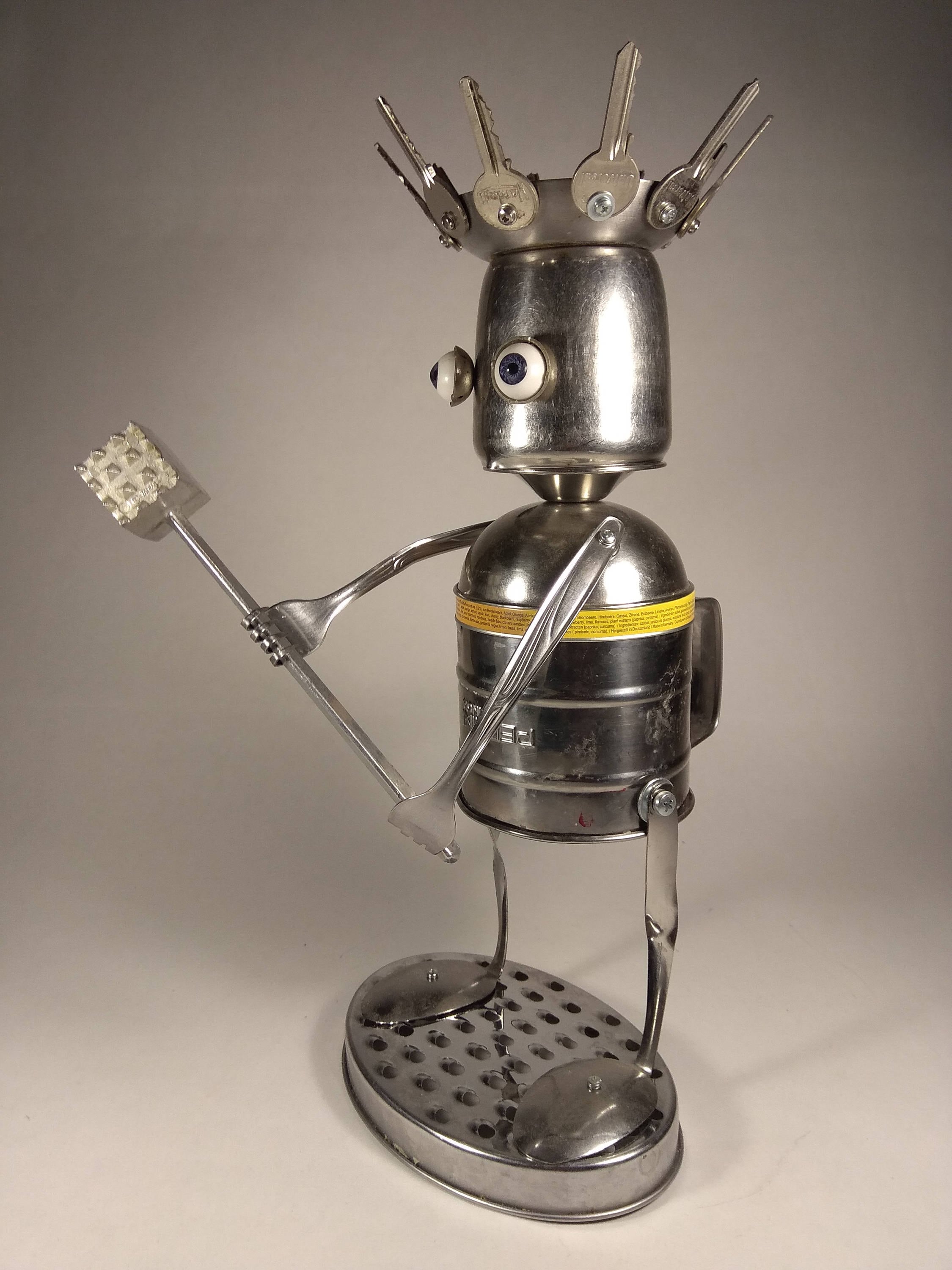Recycled Art, Metal Sculpture Art, Stainless Steel, Recycled Metal ...