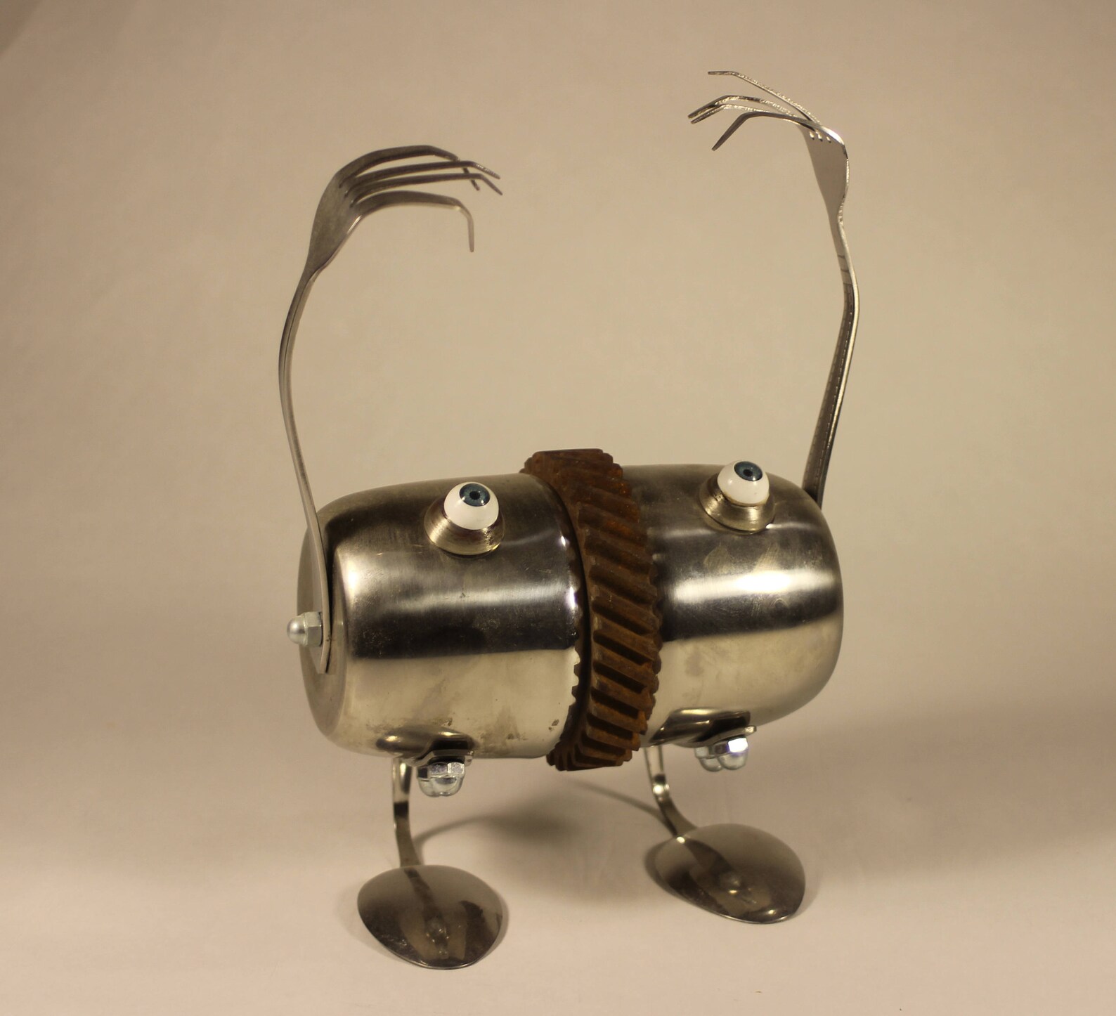 Recycled Art, Metal Sculpture Art, Stainless Steel, Recycled Metal ...