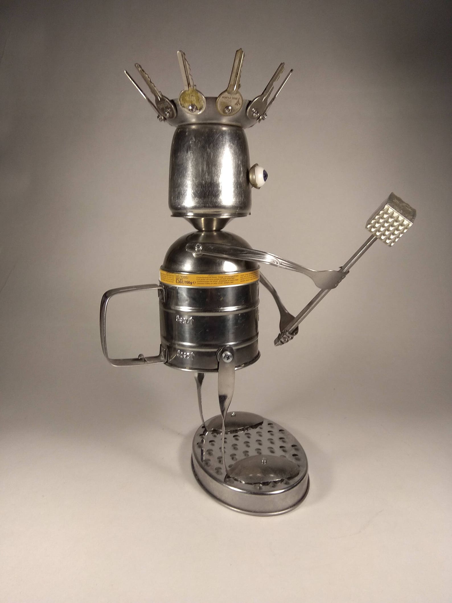 Recycled Art, Metal Sculpture Art, Stainless Steel, Recycled Metal ...
