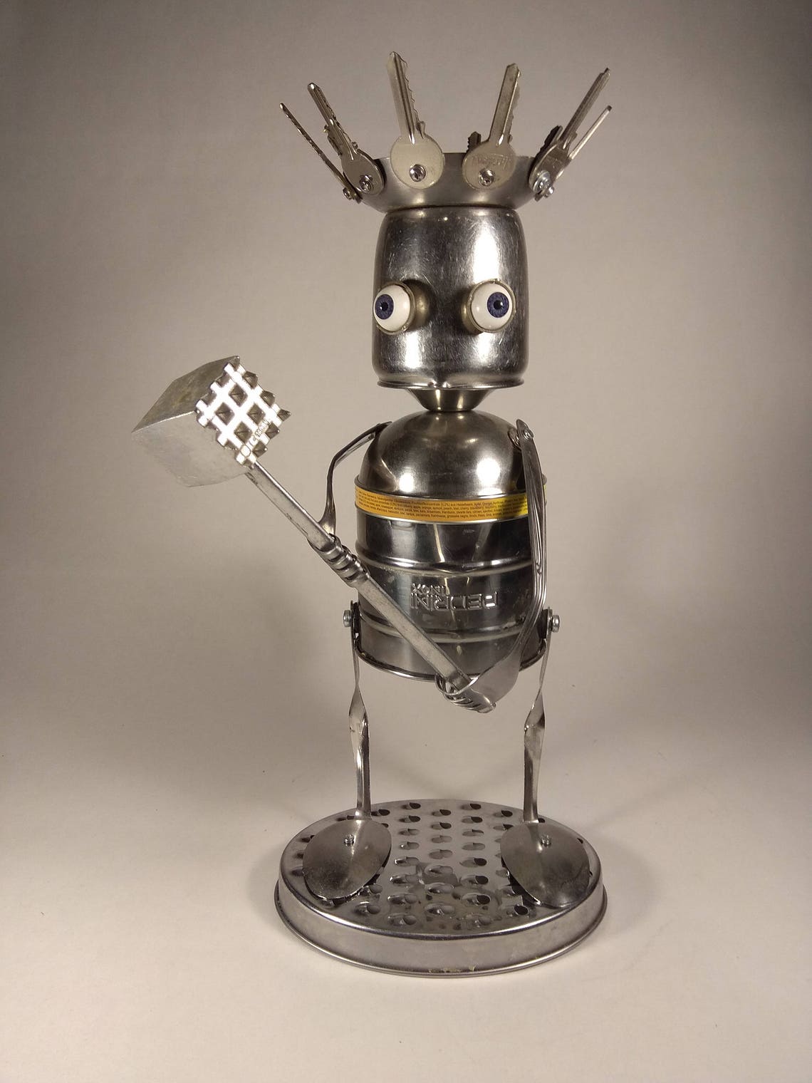 Recycled Art Metal Sculpture Art Stainless Steel Recycled - Etsy