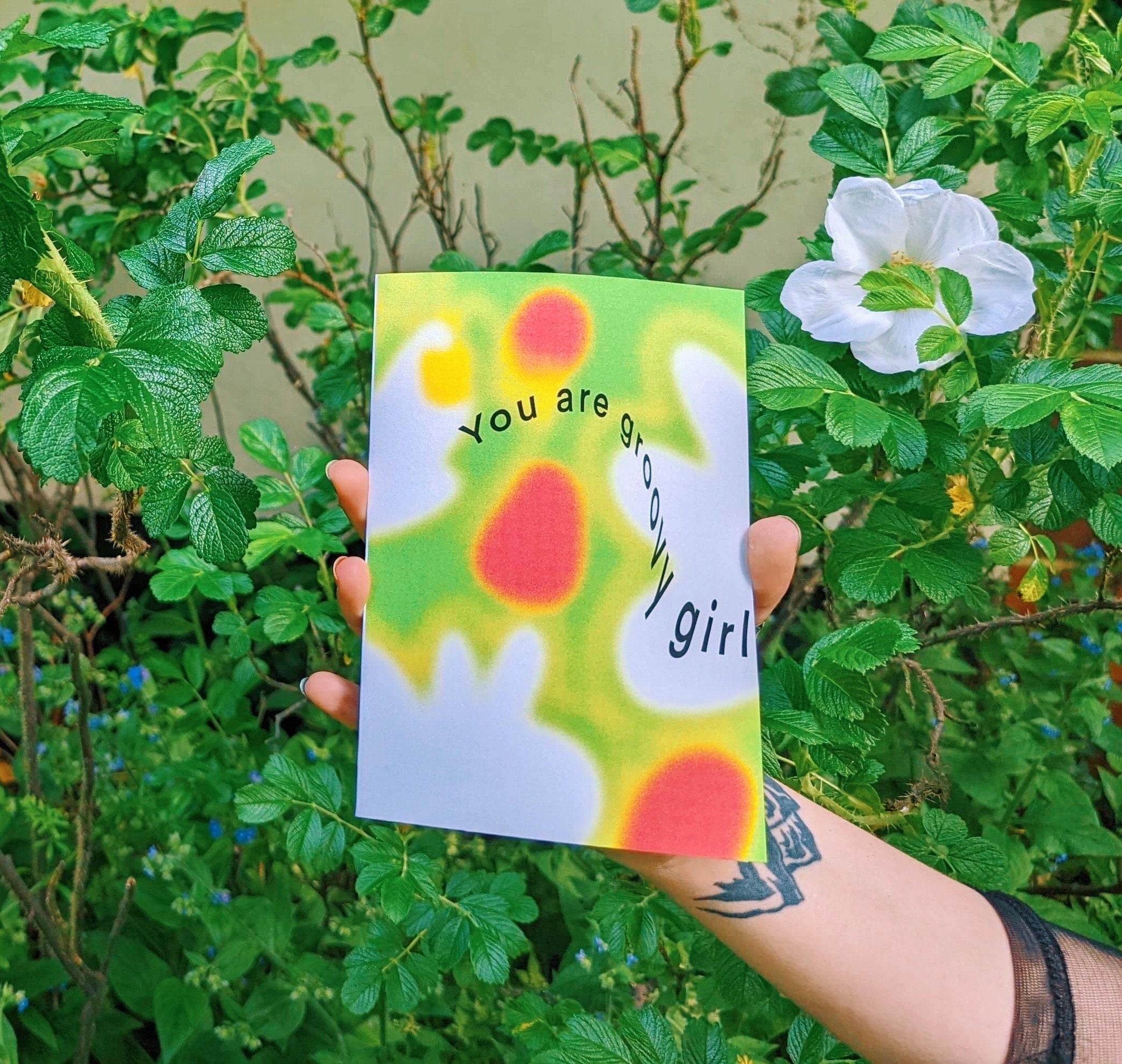 You Are Groovy Girl Card - Etsy