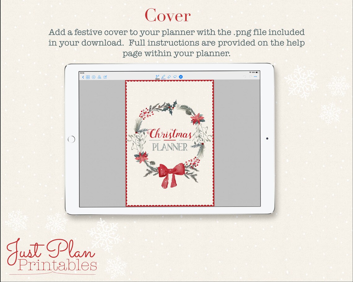 Digital Christmas Planner Interactive PDF Book for Goodnotes Planning ...