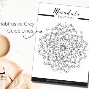 Mandala Drawing Template Blank Grid Notepad Sketchpad - Etsy