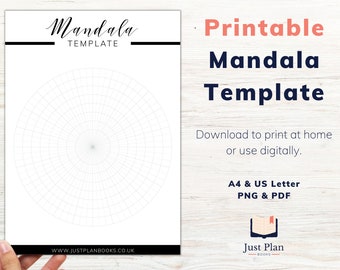 Blank Mandala Grid - Etsy