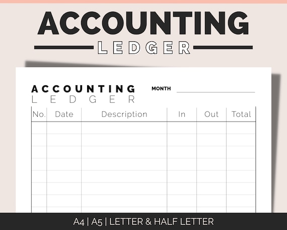 Account Ledger Template Excel