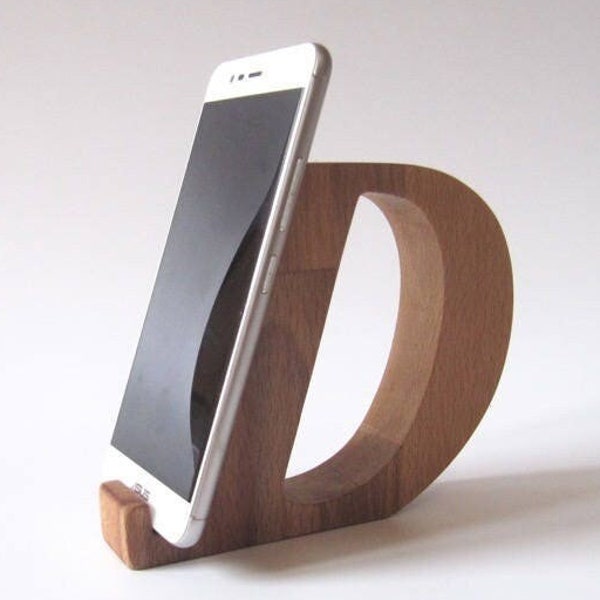 H Letter Wooden Mobile Stand/ Wooden Mobile Holder - Etsy Canada