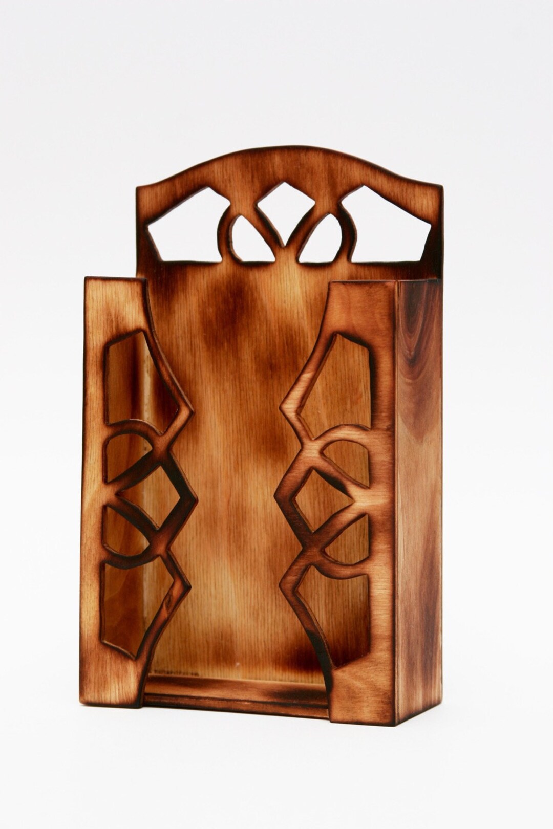 Handkerchief Holder / Wooden Handkerchief / for Shelf or for Wall Too ...