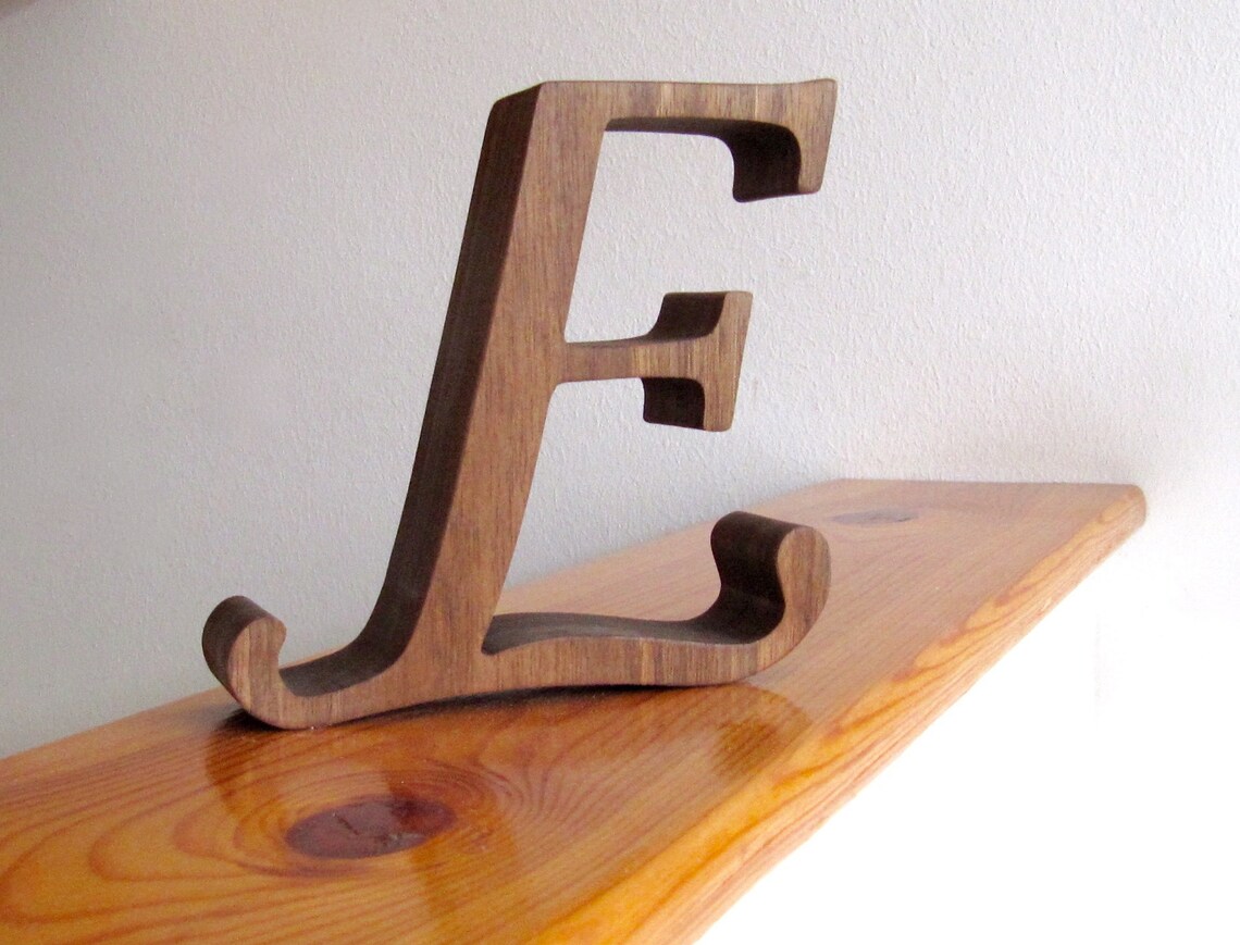 E Letter Walnut Wooden Mobile Stand/ Wooden Mobile Holder for | Etsy