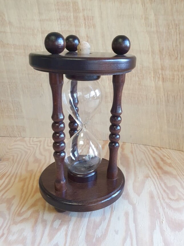 Wooden sand timer for wedding / The couple pour two kinds of | Etsy