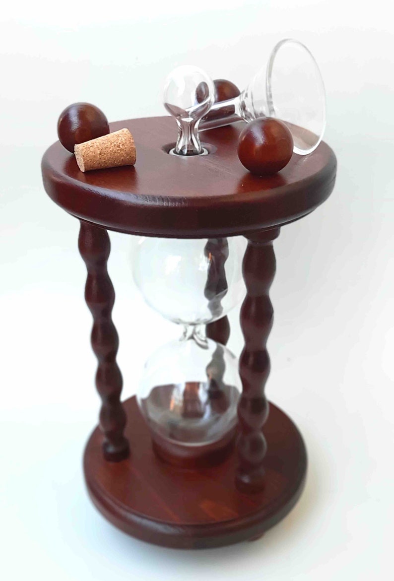 Wooden sand timer for wedding / The couple pour two kinds of | Etsy