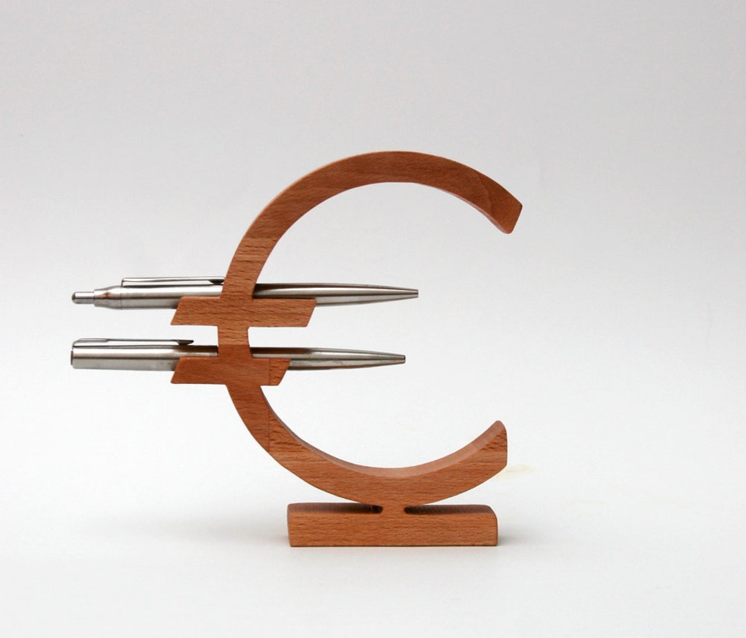 Beech Wood Euro Pen Stand, Desk Organizer - Etsy