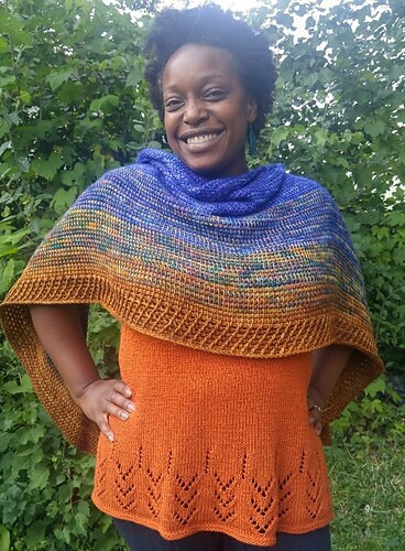 Luna Fade Tunisian Crochet Shawl Pattern, DK Yarn Wrap for Advanced ...